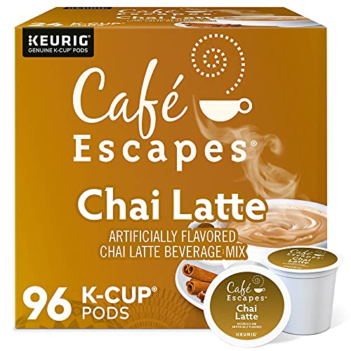 Cafe Escapes 5000203028 Chai Latte Tea Beverage - 96 K-Cups for sale ...