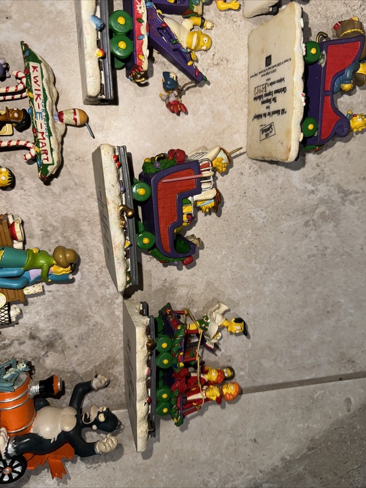 The Simpsons Christmas Express Train Lot of 14 Figures Bradford ...