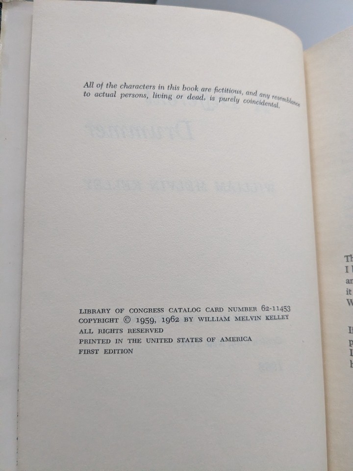 A Different Drummer William Melvin Kelley First Edition Doubleday 1962 ...