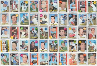 1969 Topps High Number Vintage Lot of 50 VGMLB Baseball Cards ...
