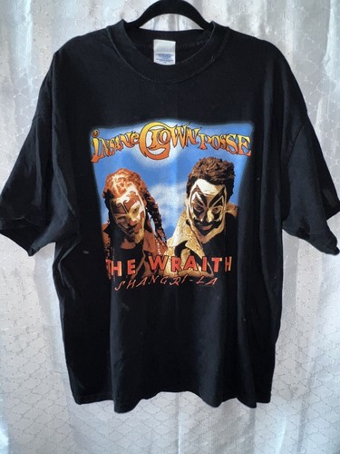 Vintage 2002 ICP Insane Clown Posse The Wraith Shangri-La T Shirt Black ...