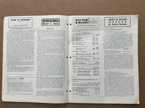 Vintage RECORD RESEARCH Information & Statistics Magazine #37 August ...