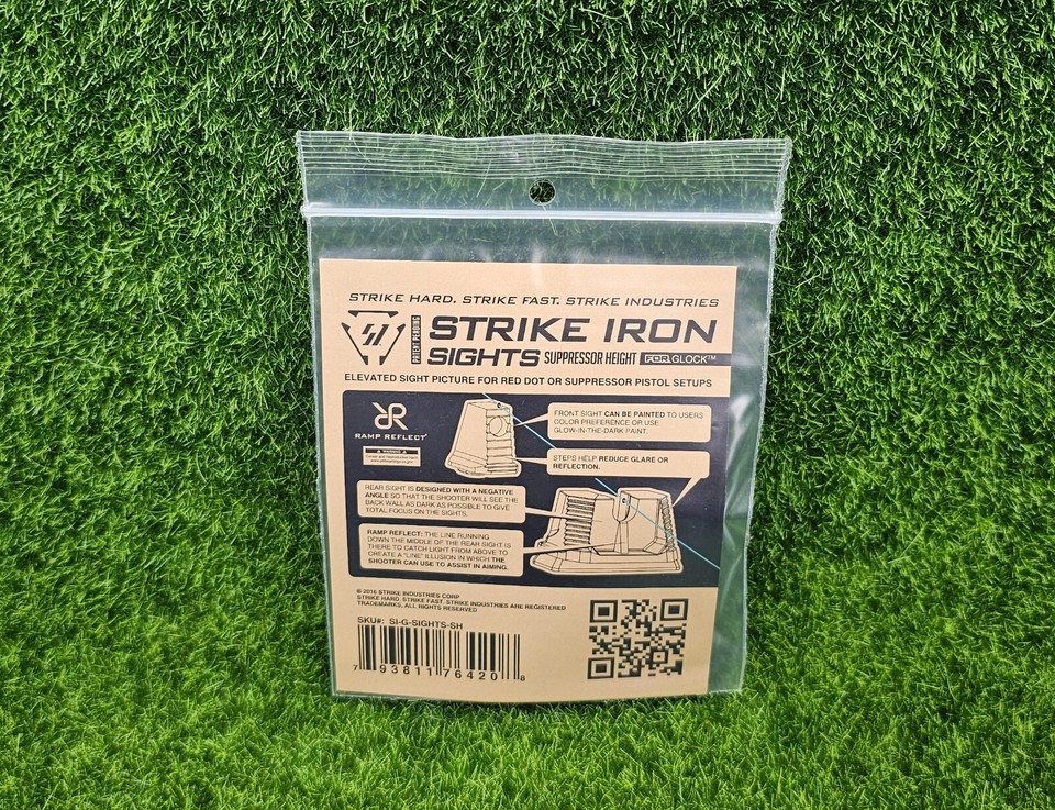 Strike Industries Stainless Steel Co-Witness Height Front &Rear Sights ...