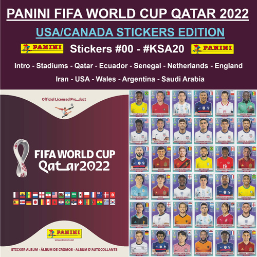 2022 Panini World Cup Qatar Stickers #00Panini-#WAL20 You Pick Complete ...