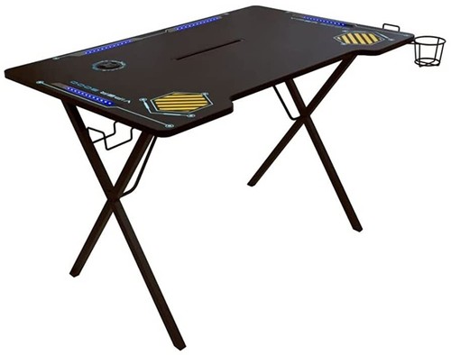 Viper 3000 Gaming Desk – Single Laminated Surface, Heavy-Duty Steel X ...