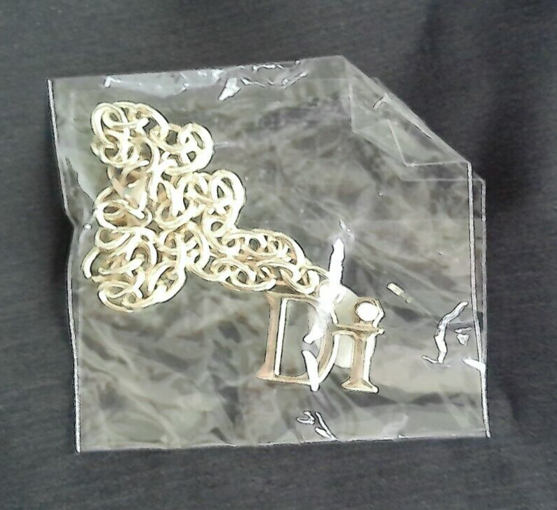 Diamonds International Gold Tone Metal Chain Di Charm Dangle Bracelet ...