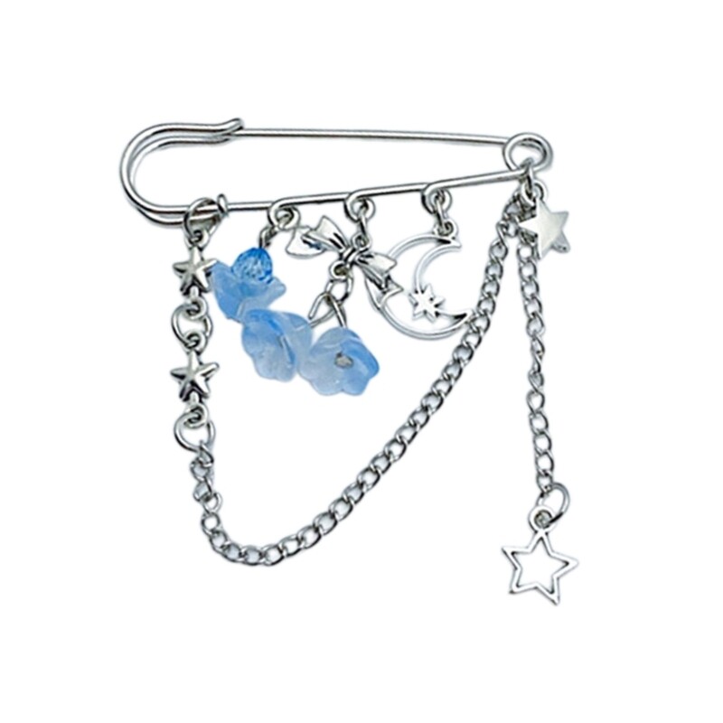 Durable Alloy Brooch Children Pin Stylish Alloy Lapel Pin Chain Brooch ...