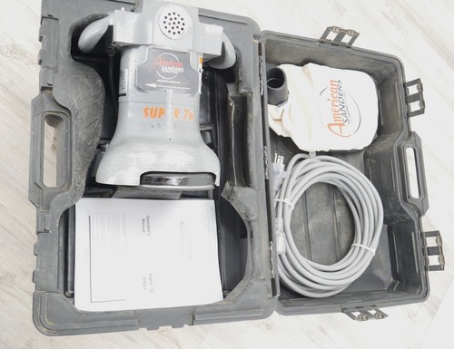American Sanders Super 7R/7V Edger- With Case-New Pad- WARRANTY-FREE ...