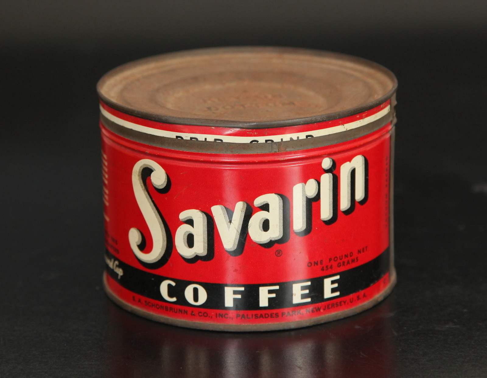 SAVARIN COFFEE – Vintage Round Tin Box Can Made in USA EMPTY | eBay