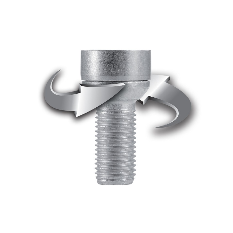 Farad Italian Made Starlocks Wheel Lock M14x1.5x40 R14 Ball Seat, BLACK ...