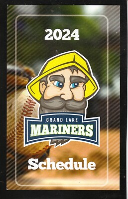Grand Lake Mariners--2024 Large Card Schedule--GLSCL | eBay