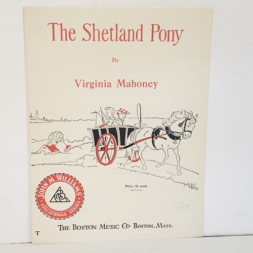 Vintage 1930 The Shetland Pony Sheet Music by Virginia Mahoney | eBay