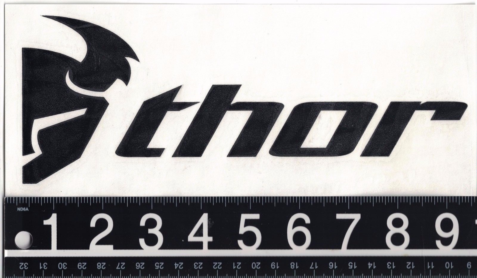 Thor MX Decal 9.5 in x 4 in Black Dirtbike ATV Large Transfer Sticker ...