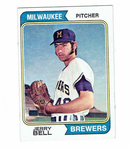 Jerry Bell Milwaukee Brewers Pitcher #261 TCG 1974 #Baseball Card | eBay