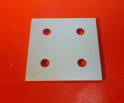 8020 80/20 EQUIVALENT Aluminum 4 Hole Joining Plate 15 Series P/N 4367 ...