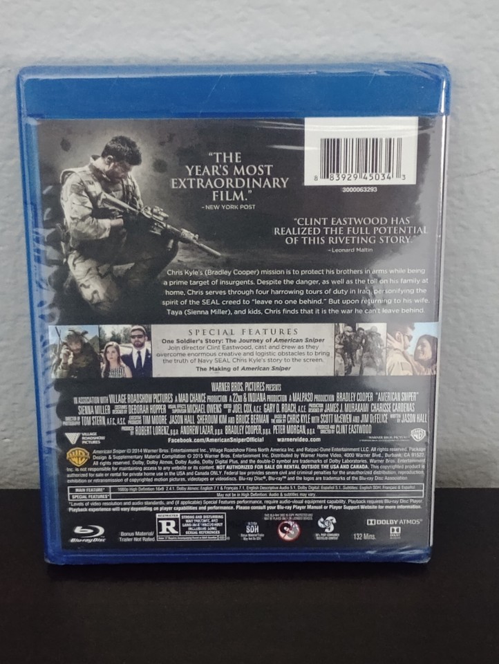 American sniper Bradley Cooper Blu Ray New | eBay UK