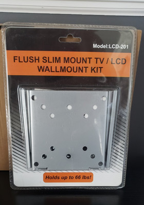 Flush Slim Mount TV / LCD Wallmount Kit Model LCD-201 66Lbs | eBay