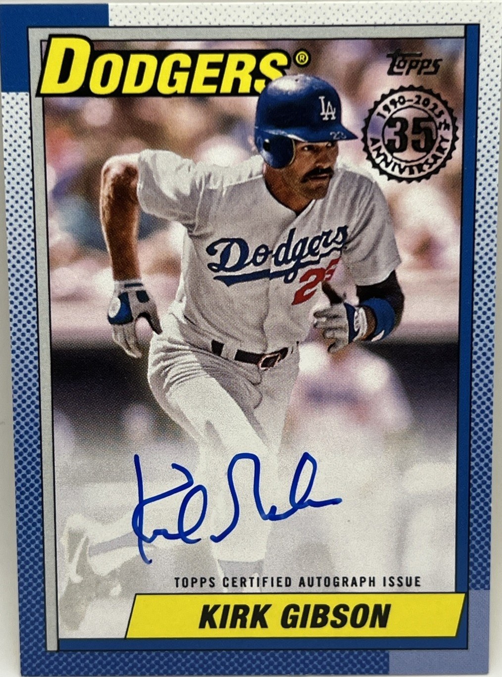 2025 Topps Series 2 - 1990 Topps Baseball Autographs Kirk Gibson #90B2 ...