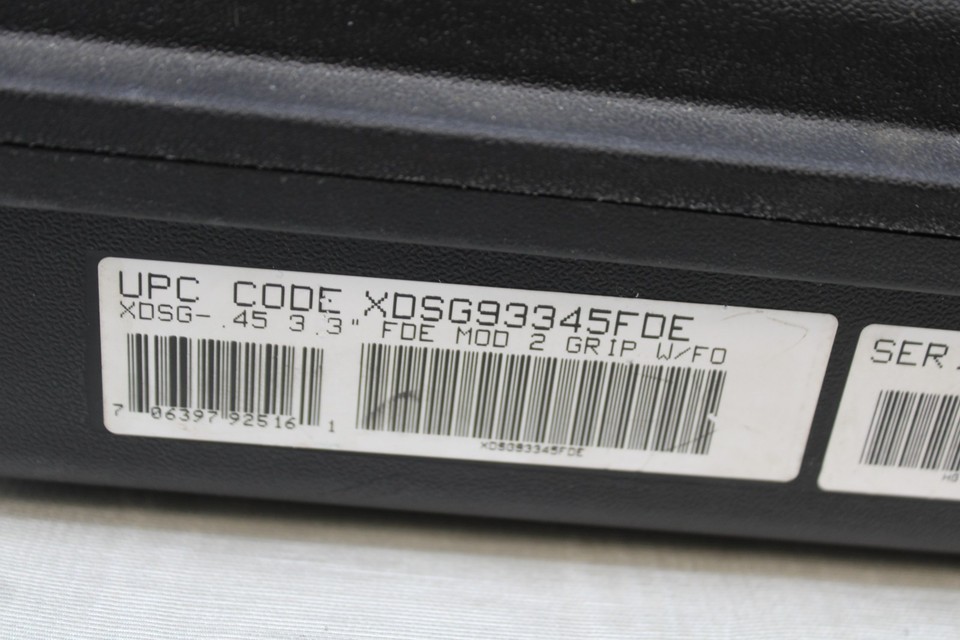 Springfield Armory XDS 45 3.3" Black Factory OEM Pistol Hard Case Lock ...