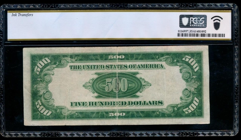 AC 1934A $500 FIVE HUNDRED DOLLAR BILL Chicago PCGS 35 details | eBay