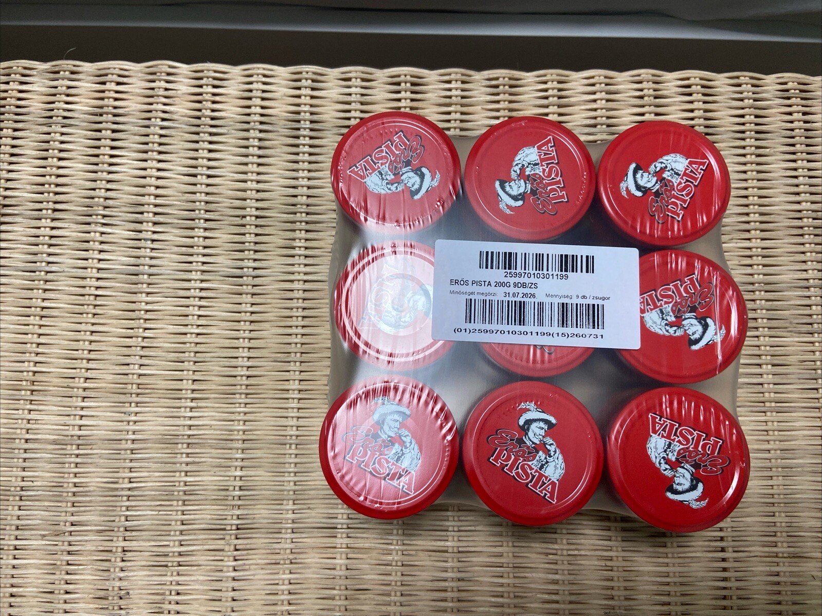 Eros Pista Hungarian Crushed HOT Peppers Paprika Paste Price Good For ...