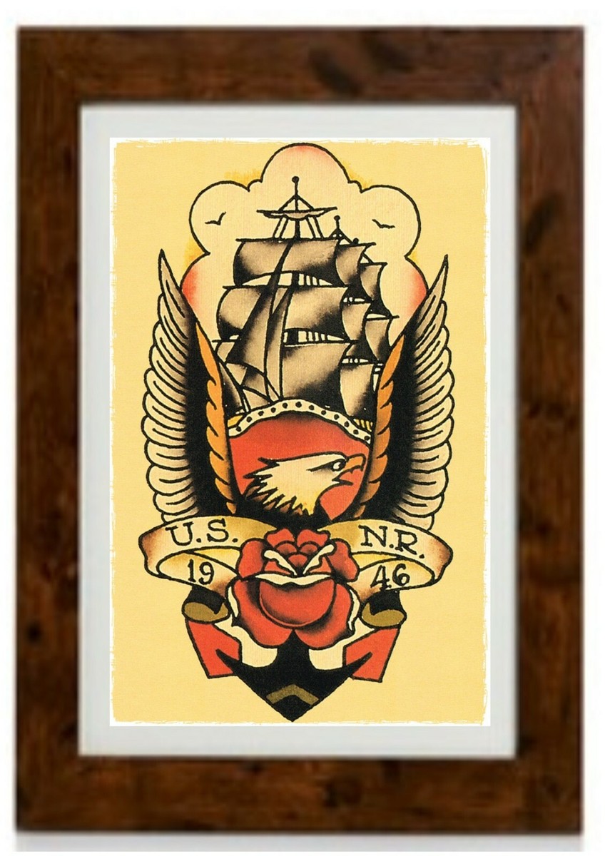 Sailor Jerry Boxing Eagle Tattoo