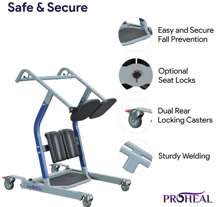 ProHeal Stand Assist Lift Sit to Stand Standing Transfer Lift 500 Pound ...