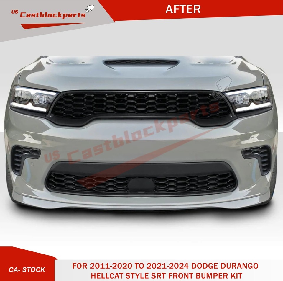 2011-2020 To 2021-2024 Dodge Durango Hellcat Style SRT Front Bumper Kit ...