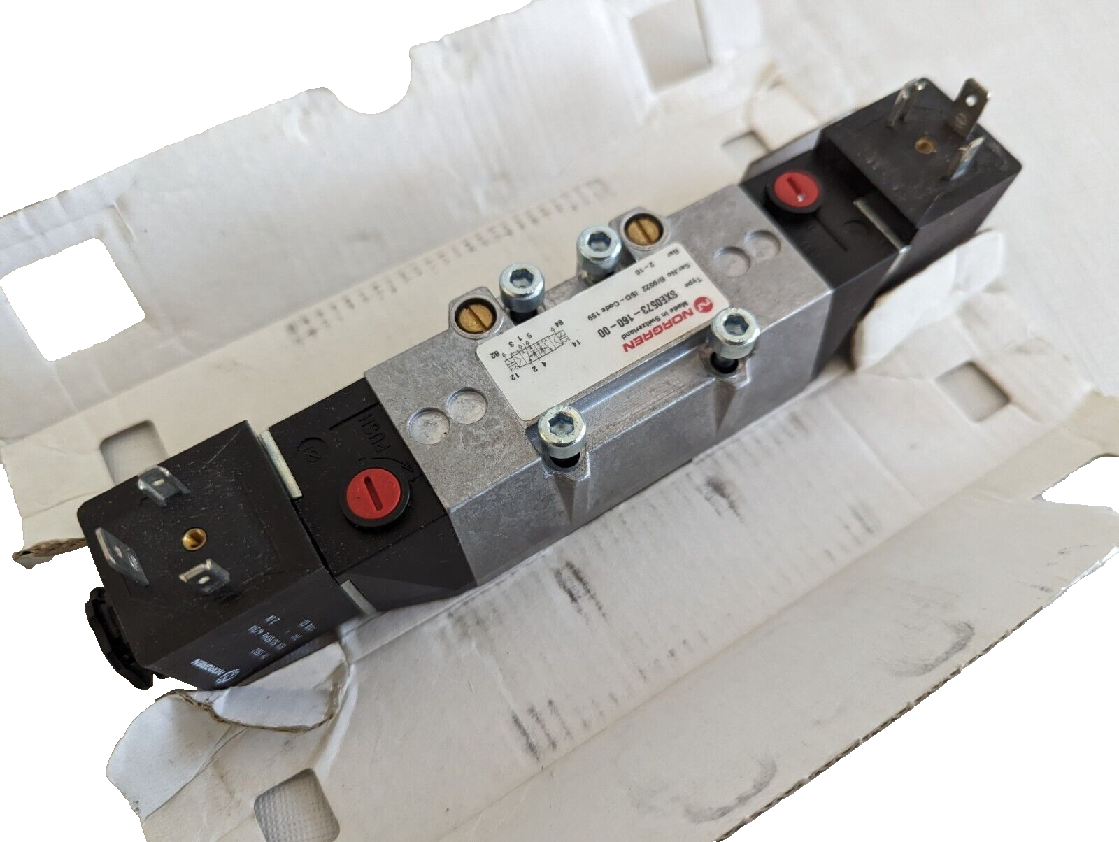 New Norgren ISO Star Series 5/2 Double 24VAC Solenoid Valve, SXE0573 ...