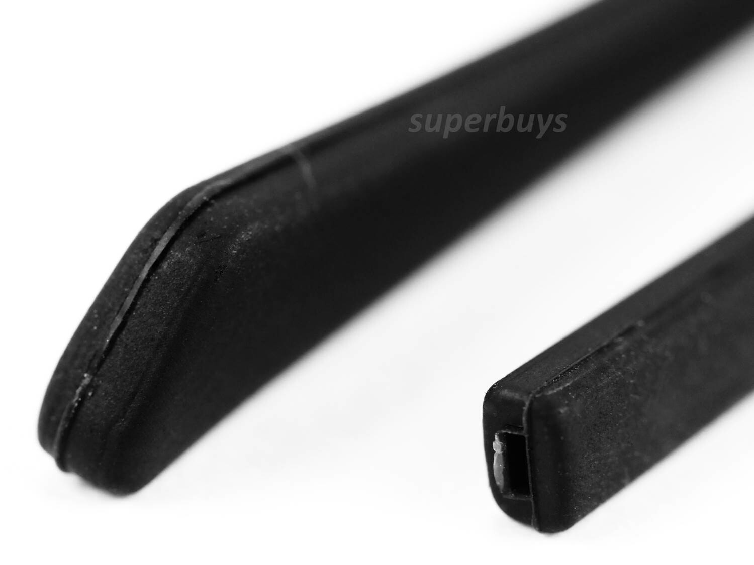 2pcs 7cm Black Silicone Temple Tips Glasses Frame End Eyeglass Specs ...