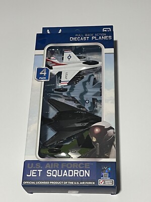 Official US Air Force Jet Squadron Diecast Jets SET OF 4 (2022) SIZE 4 ...