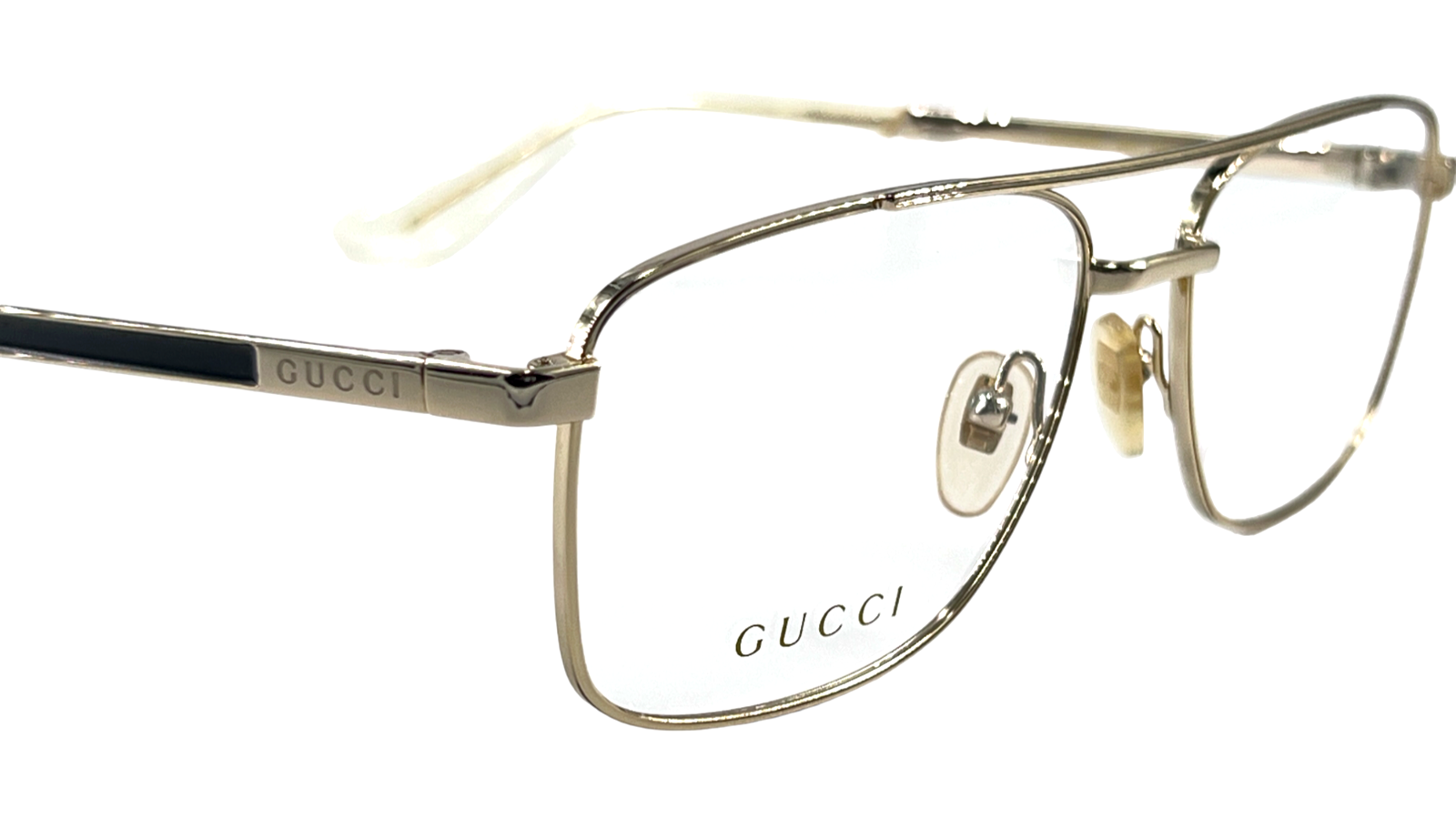GUCCI GG0986O Mens Metal Eyeglass Frame 001 Gold 56-16 Pilot Italy for ...