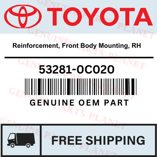 OEM Toyota Toundra 07-22 Reinforcement, Avant Corps Montage, Rh - 53281 ...