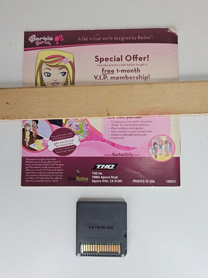 BARBIE: GROOM AND GLAM PUPS NINTENDO DS GAME W MANUAL 3DS 2DS LITE DSI ...