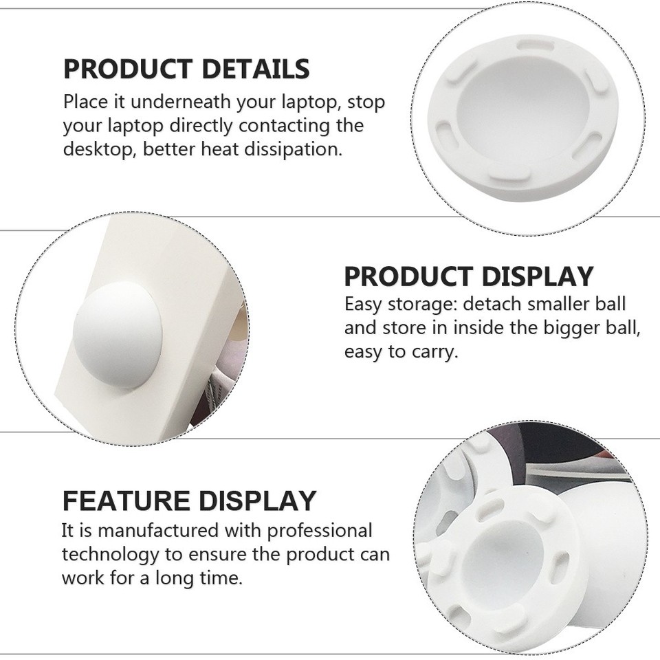 4 Pcs Cooling Pad for Computer Laptop Riser Stand Mat Electronics ...