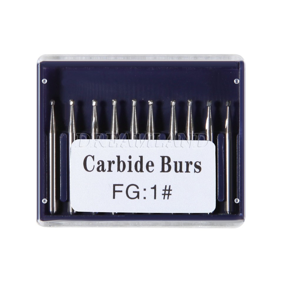 10-100Pcs Dental High Speed Handpiece Carbide Burs Round Steel FG Bur ...