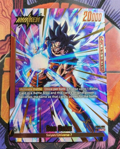 Son Goku FB04-001 Alternate Art Leader Dragon Ball Super Fusion World ...