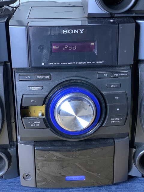 Sony MHC-EC909iP 3 Speaker AM/FM/CD Stereo System Remote *Read* CD Not ...