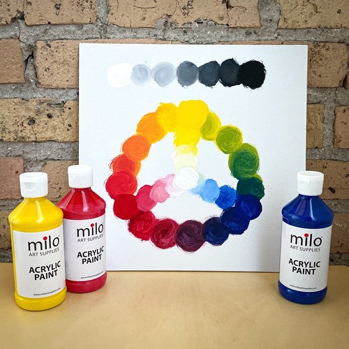 Milo Acrylic Paint Set of 12 Colors | 8 oz Bottles | Made in The USA | eBay