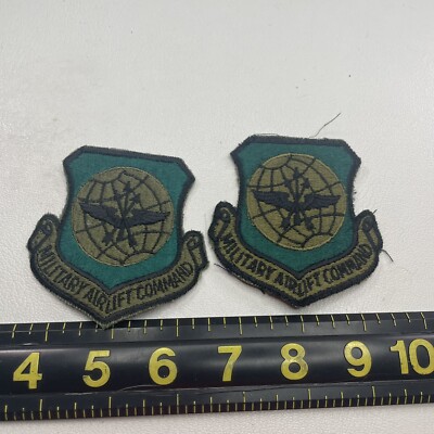 2 Patch Lot USAF MILITARY AIRLIFT COMMAND United States Air Force T036 ...