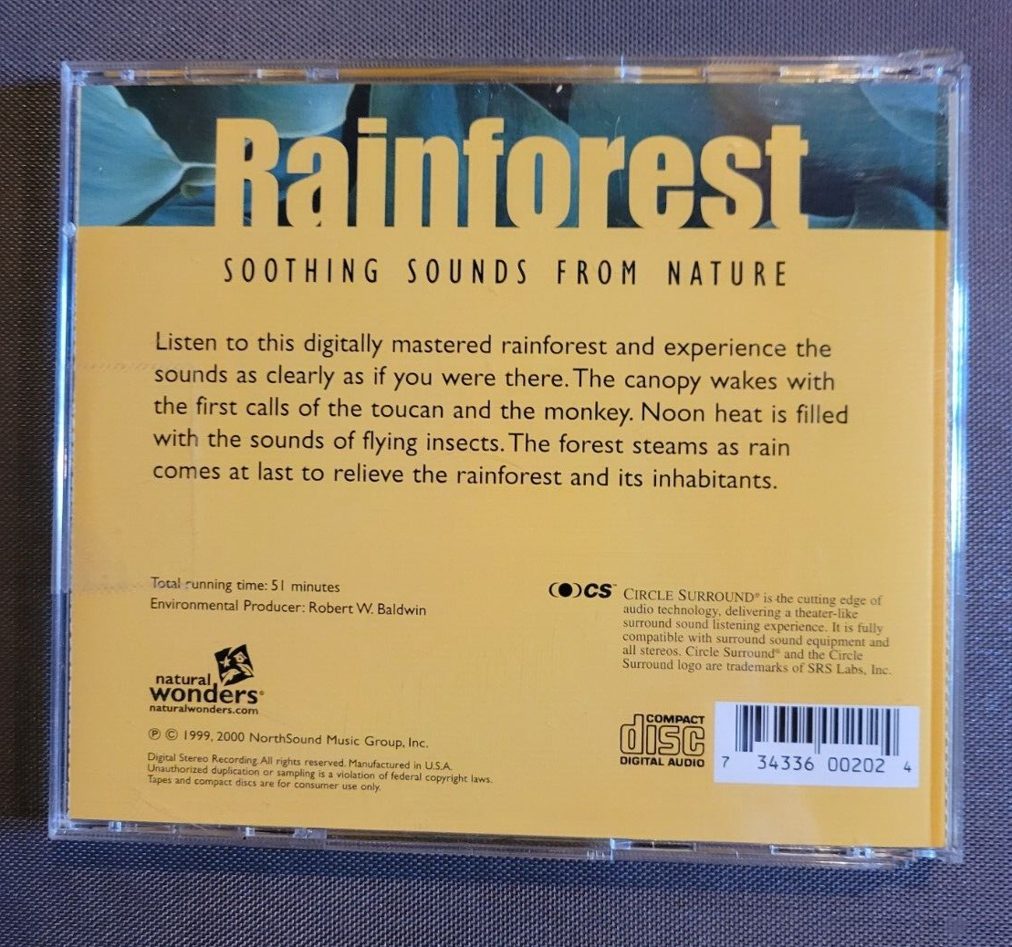 RAINFOREST SOOTHING SOUNDS FROM NATURE CD | eBay