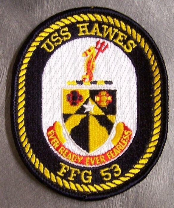 Embroidered Military Patch U S Navy ship Frigate USS Hawes FFG-53 NEW ...