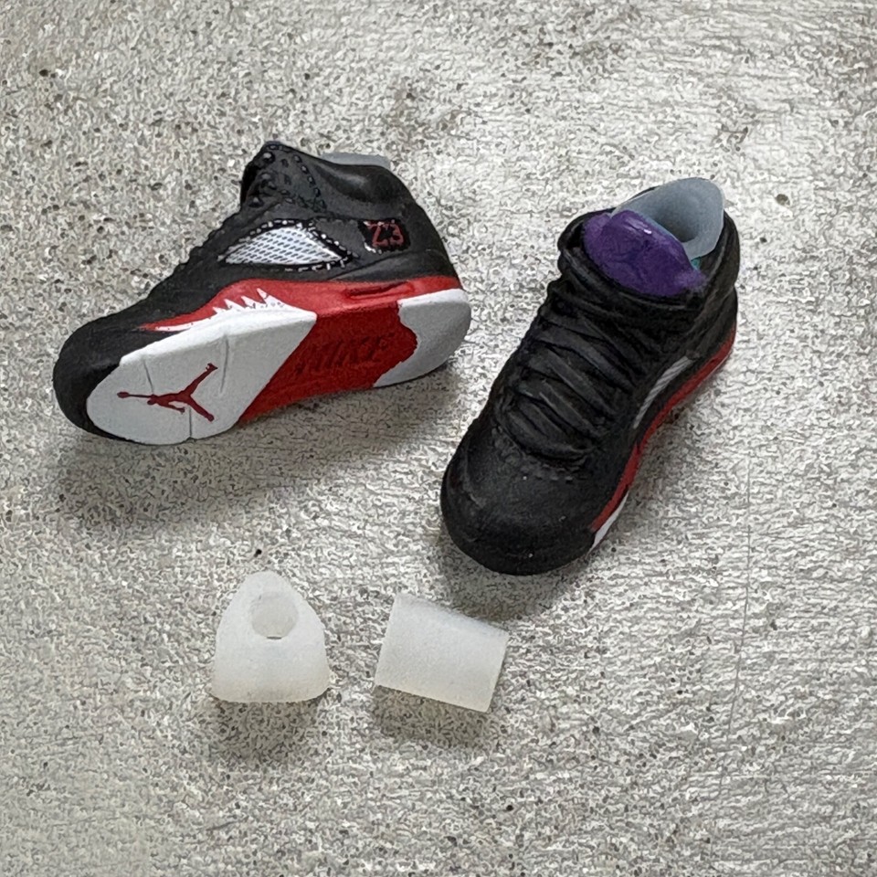 ATS-JD-BK: 1/12 AJ5 Sneakers & ankle adapters w/ box for 6" figure ...