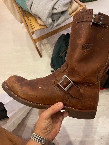 Red Wing 2991 11" Engineer Boots Amber Harness Size 13 D Made In USA | eBay