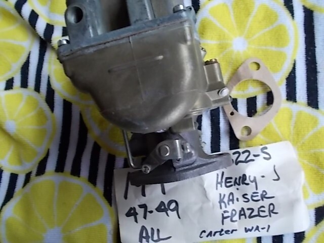 NOS 1947 1948 1949 KAISER FRAZER HENRY J CARTER WA-1 CARBURETOR | eBay
