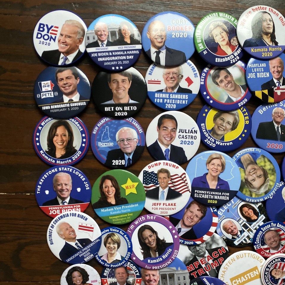 75 different 2020 Joe Biden for President Kamala & hopefuls Button ...