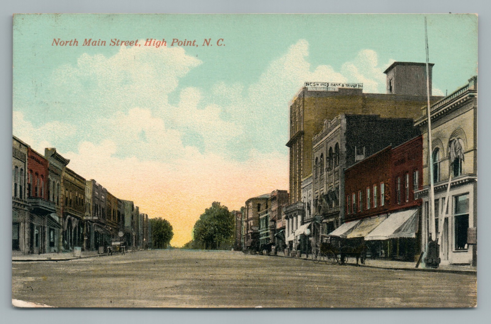 North Main Street HIGH POINT North Carolina—Guilford County NC Antique ...
