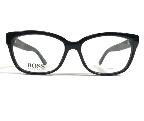 Hugo Boss Eyeglasses Frames BOSS 0689 807 Shiny Black Square Full Rim ...