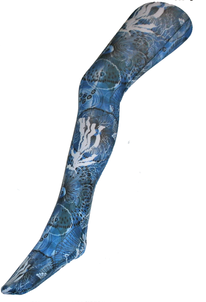 Patterned Printed Tights Alternative 60's 70's Vintage Tartan Floral ...