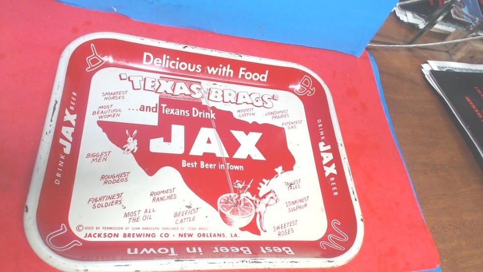 Vintage- JAX BEER-Rectangle- SERVING TRAY-JACKSON BREWING CO. NEW ...